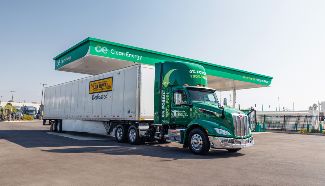 J.B. Hunt kicks off Clean Energy’s Class 8 demo truck program equipped ...